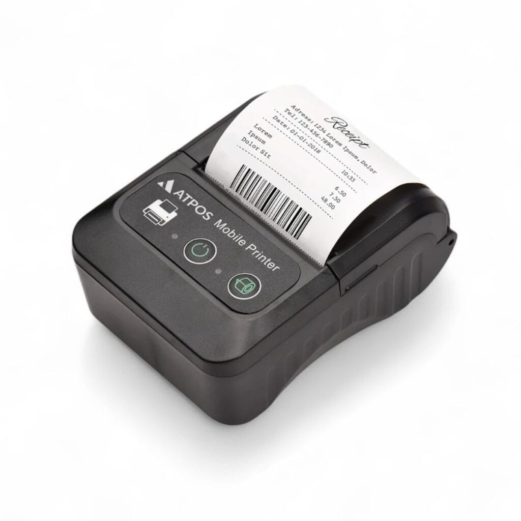 Atpos ml58 58mm 2-Inch Mobile Barcode Label Printer | USB+BT - Portable ...