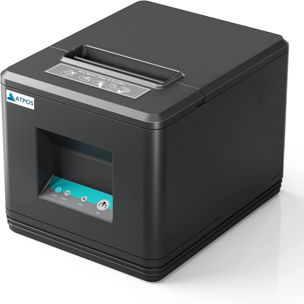 Atpos AT-302 80mm 3 Inch Thermal Receipt Printer | Auto Cutter | USB ...
