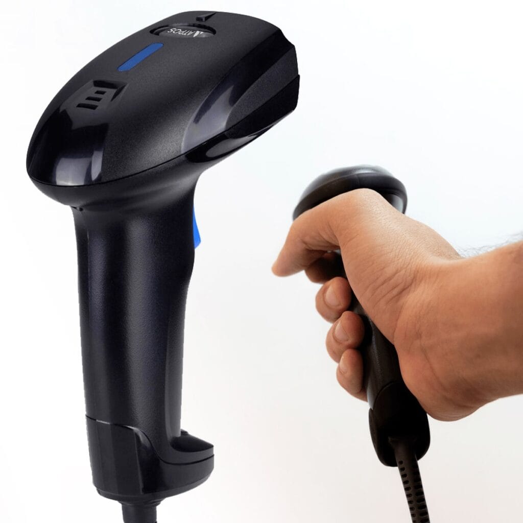 Atpos AT-1100L 1D USB Laser Barcode Scanner | USB | 2.4Ghz Wireless ...